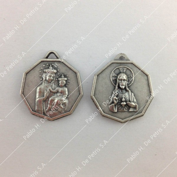 3095 – Medalla Escapulario – Sgdo. Corazón de Jesús – Virgen del Carmen ...